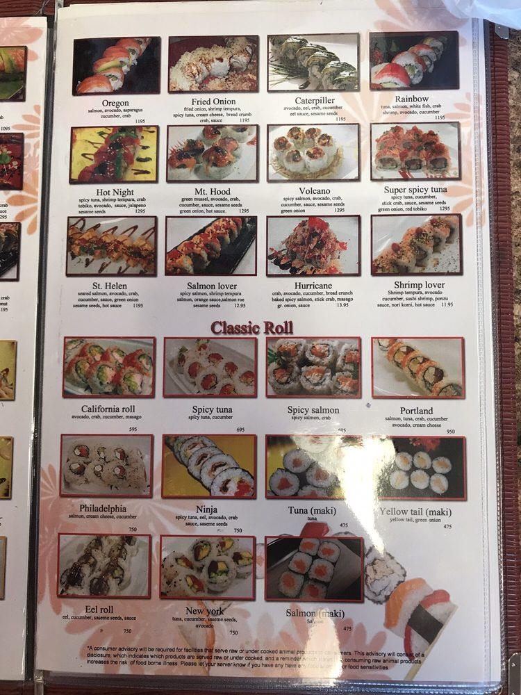 Menu at Yami Sushi & Teriyaki restaurant, Gresham, SW Highland Dr