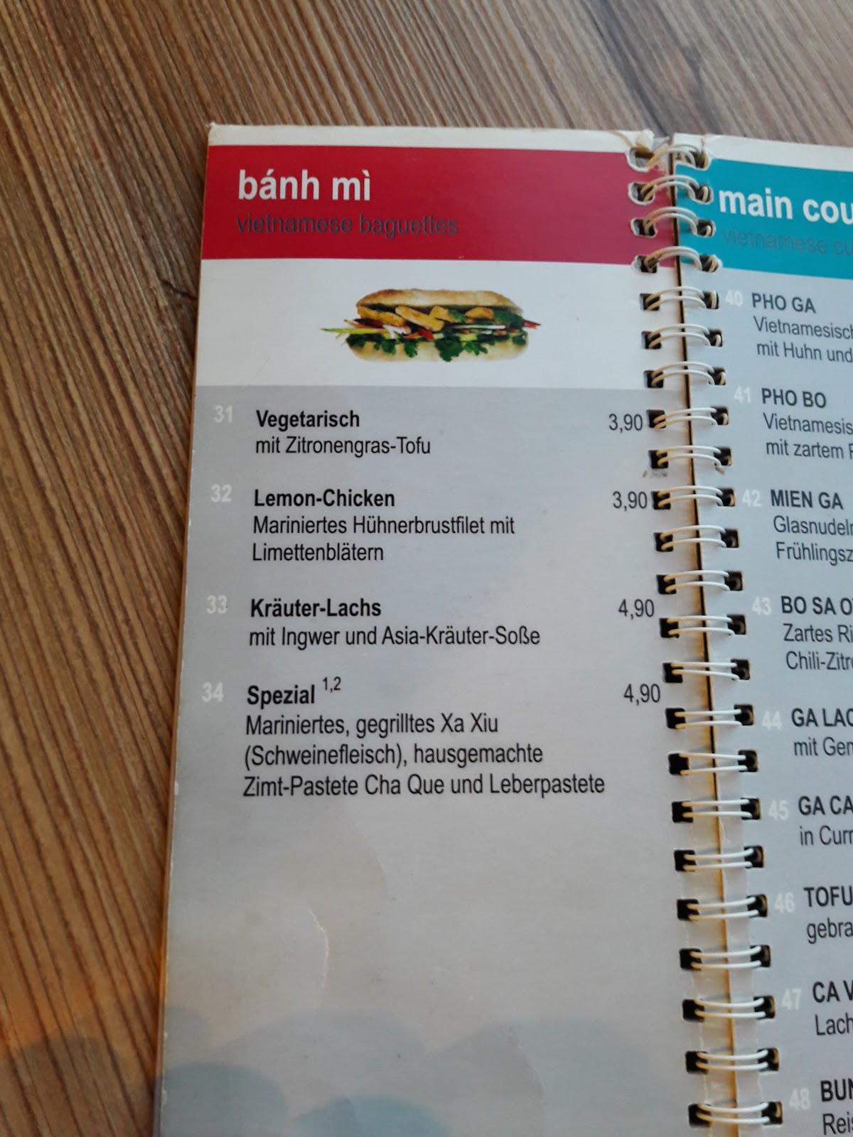 Speisekarte von Côdô restaurant, Dresden, Königsbrücker Str. 72