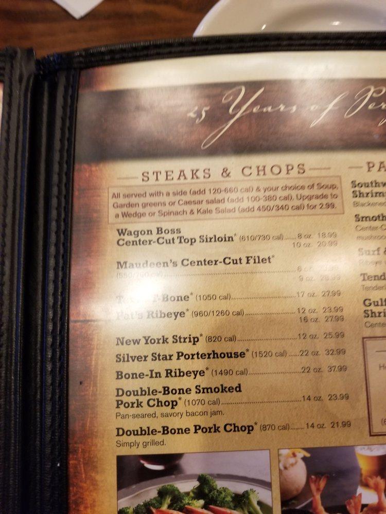 Menu at Saltgrass Steak House steakhouse, Waco