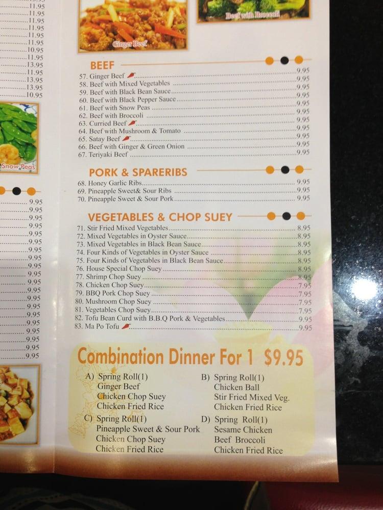 Menu at Win Garden restaurant, Airdrie