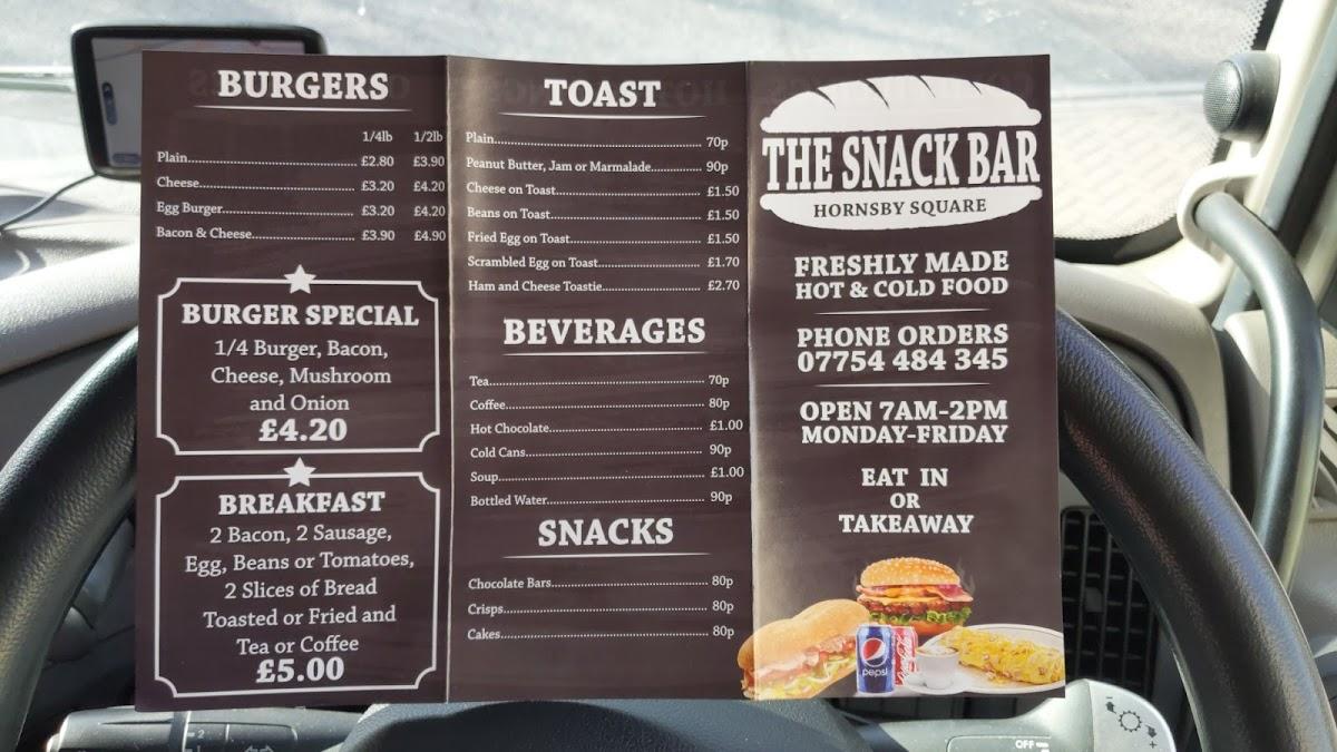 Menu at Snack Bar Laindon, Basildon