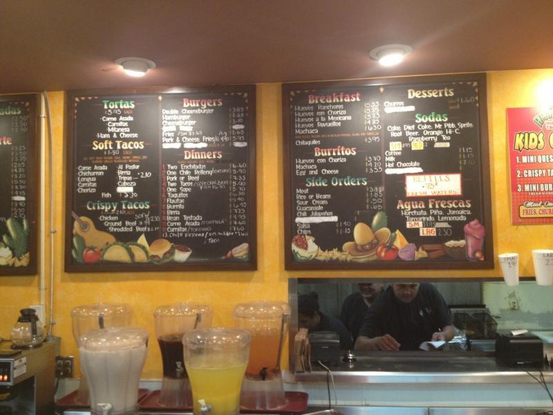 Menu at Amapola Rico Taco restaurant, San Bernardino, W Base Line St