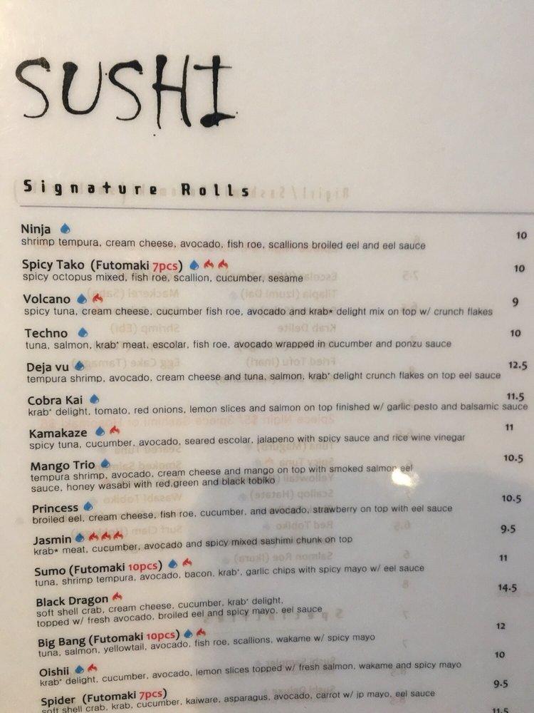 Menu at Domo Café restaurant, Fort Walton Beach, Hurlburt Rd