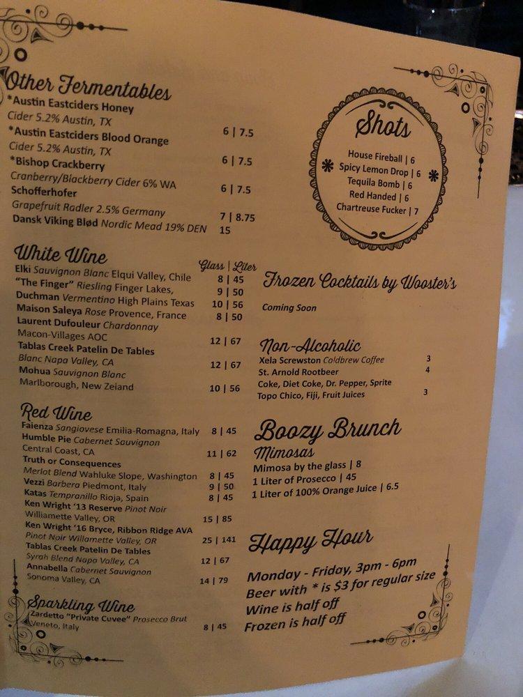 Menu at Holman Draft Hall pub & bar, Houston