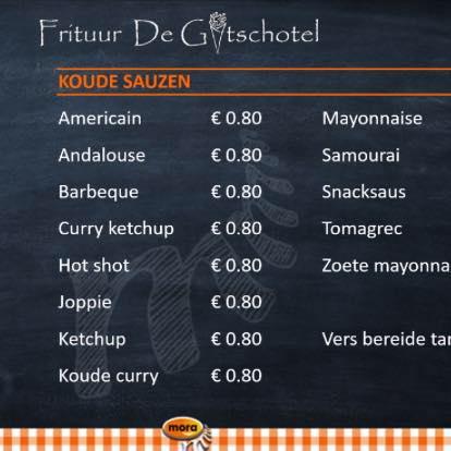 Menu at La Ruche Antwerpen, Mortsel, Gitschotellei 108