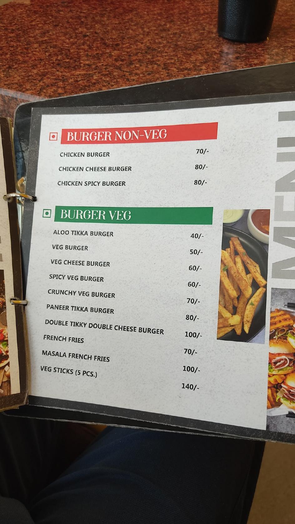 Menu at Barbeque Street, Pilani
