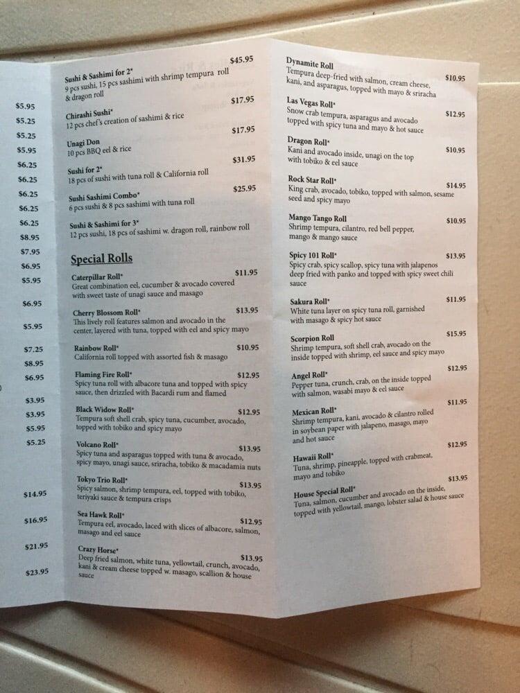 Menu at Blue Flame Asian Bistro & Bar, Cashmere, 112 Elberta Ave