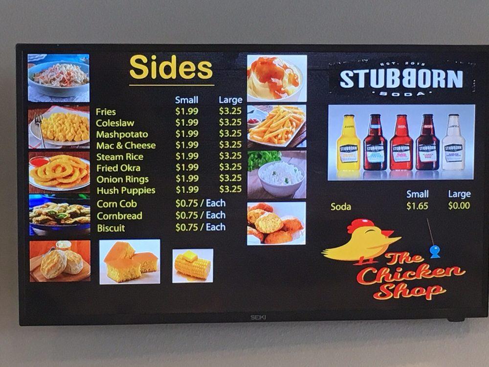 Menu at The Chicken Shop restaurant, Santee