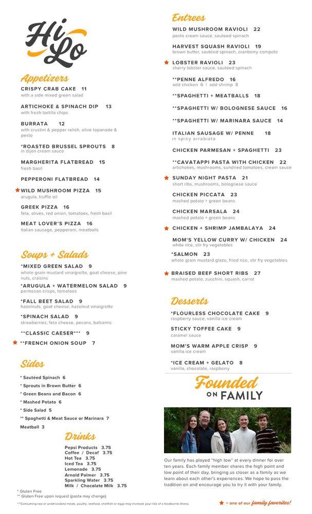 Hilo American Eatery : Hilo An American Eatery de Littleton Carte – GMBX