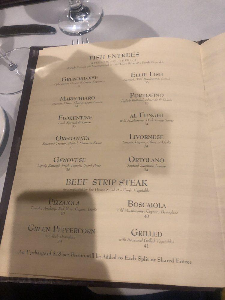 Menu at La Cena Ristorante restaurant, Jacksonville, 911 Edgewood Ave S
