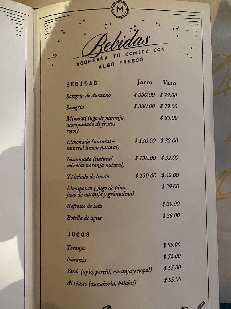 Menu at Restaurant Merlot Bistro, Tijuana, Av. Tapachula 3