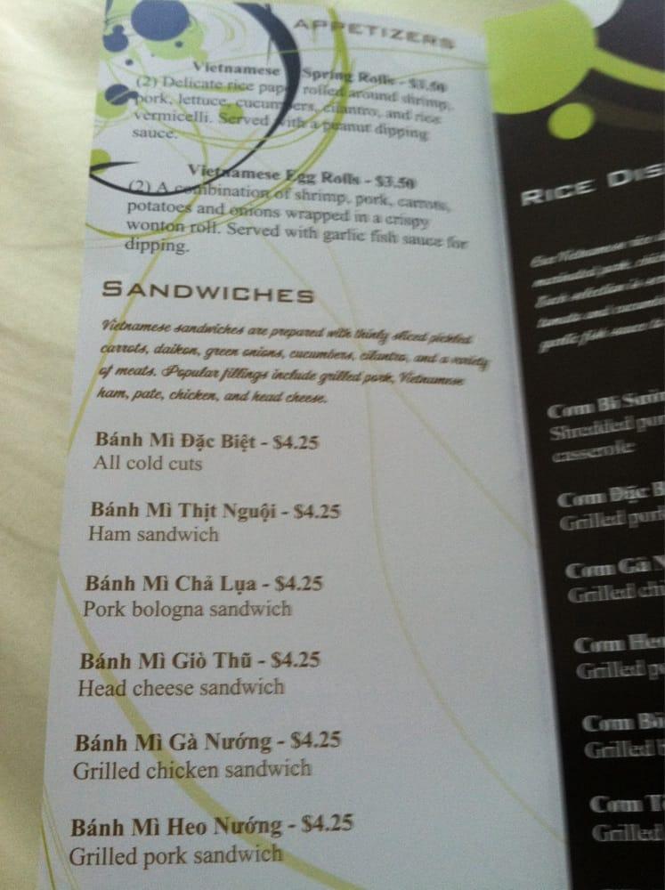 Menu at Pho 79 restaurant, Norfolk, 723 W 21st St