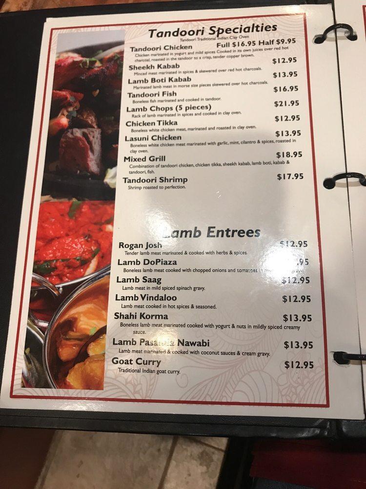 Menu at Mantra Indian Cuisine restaurant, Corona, 712 N Main St