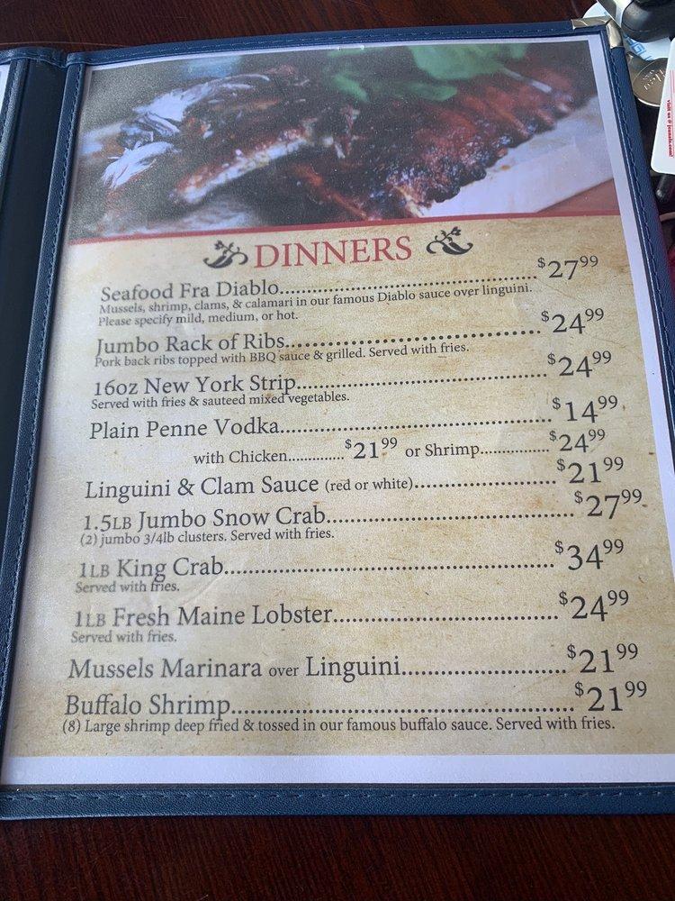 Menu at The Rock Cafe, Keyport