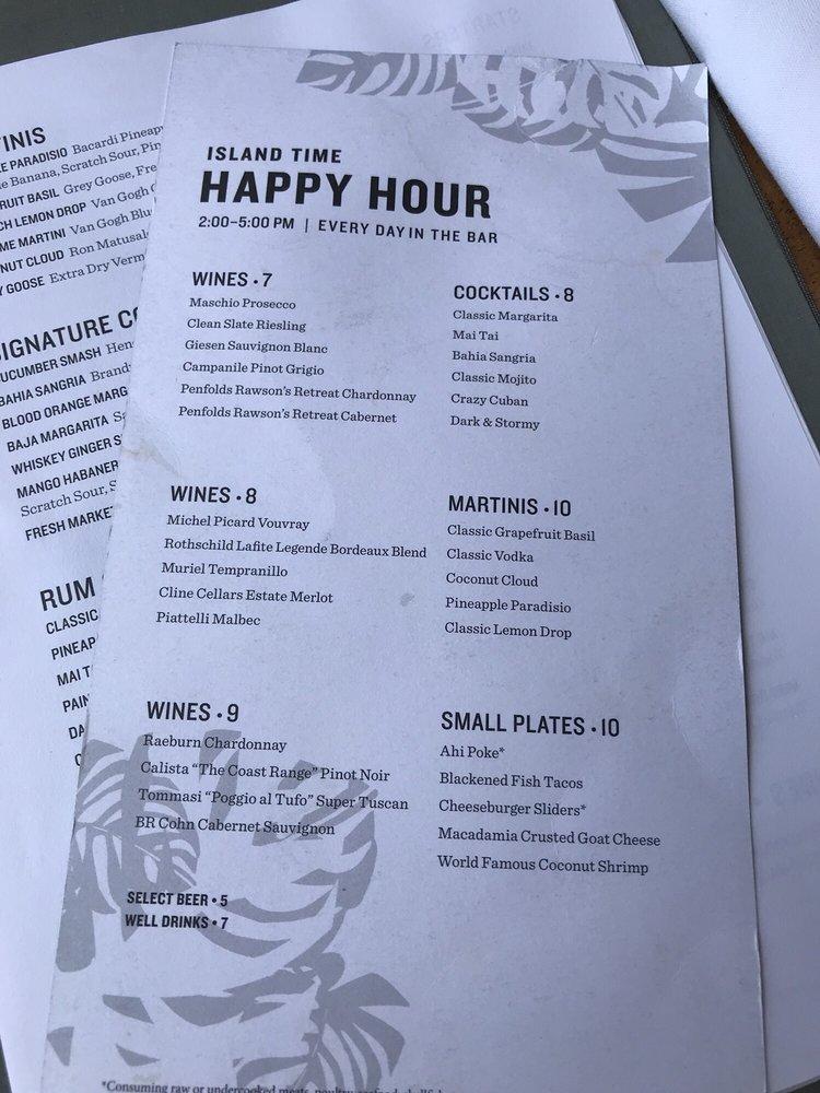 Menu at Tommy Bahama Restaurant, Bar & Store, Honolulu