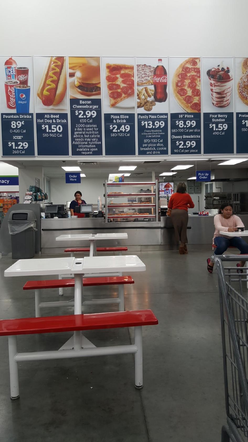Menu at Sam's Club, Easley