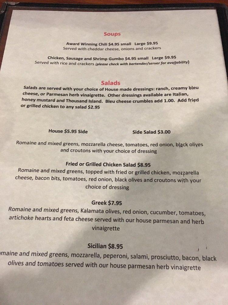 Menu at The Hideout Bar & Grill, Gladstone