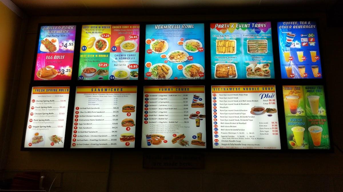 Menu at Yummy Deli restaurant, Everett
