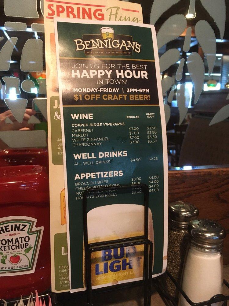 Menu at Bennigan's On Merle Hay pub & bar, Urbandale, Merle Hay Rd