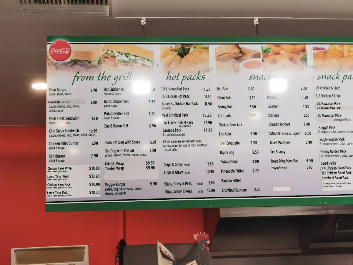 Menu at Green Corner Kitchen fast food, Gawler