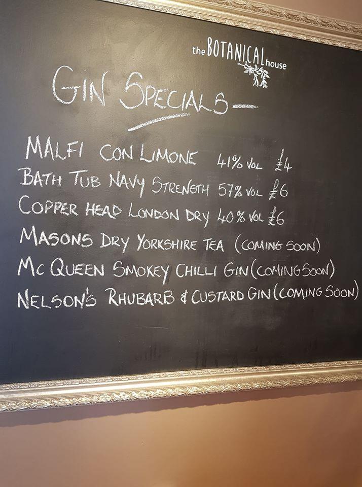 Menu at The Botanical House pub & bar, Ramsey