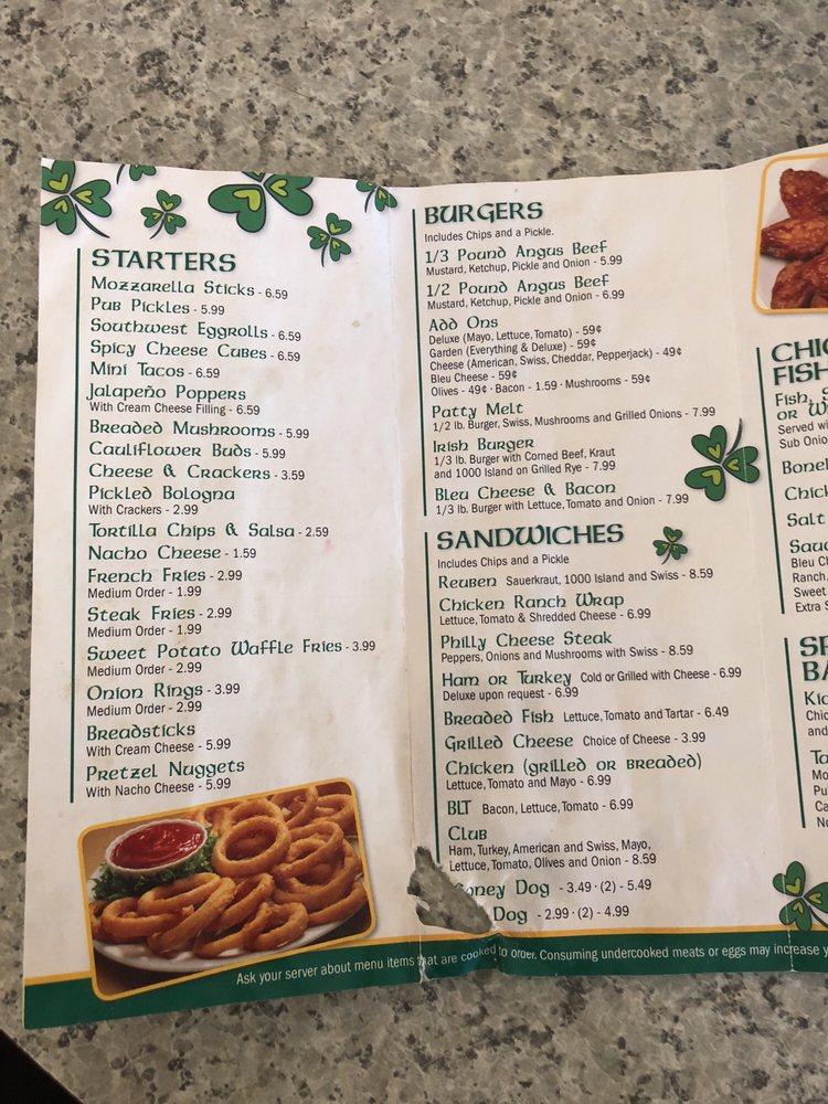 Menu at Madden's Lounge pub & bar, Davison