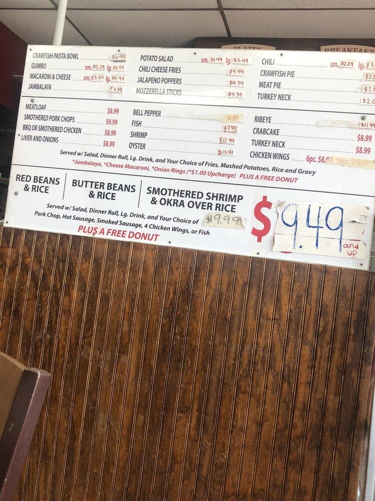 Menu at Tastee Donuts restaurant, Kenner, Loyola Dr # 2