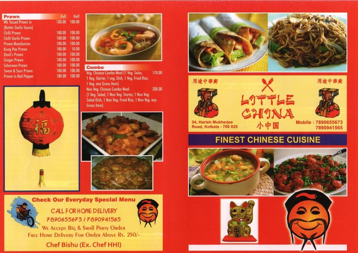 Menu at Little China Restaurant, Kolkata, Shop No