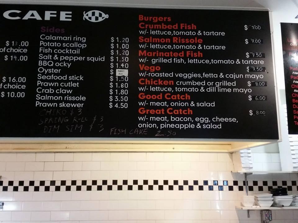 Menu at Good Catch Cafe PTY Ltd., Bathurst
