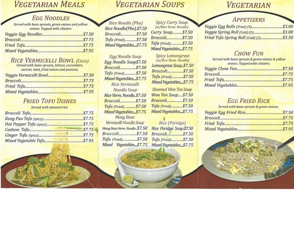 Menu at Little Saigon Restaurant, Las Vegas