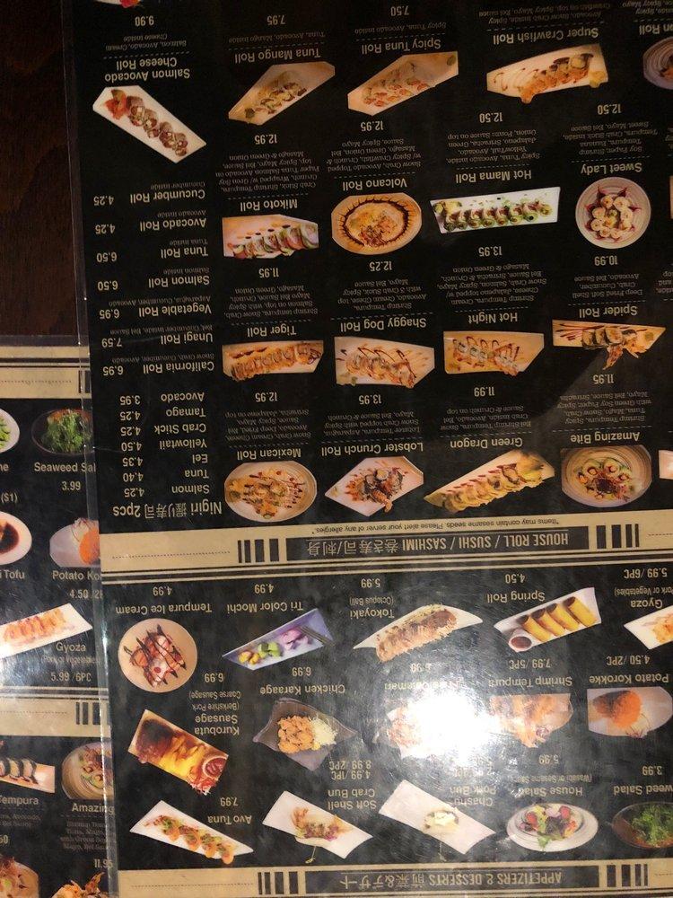 Menu at Mikoto Ramen Bar and Sushi, Tyler