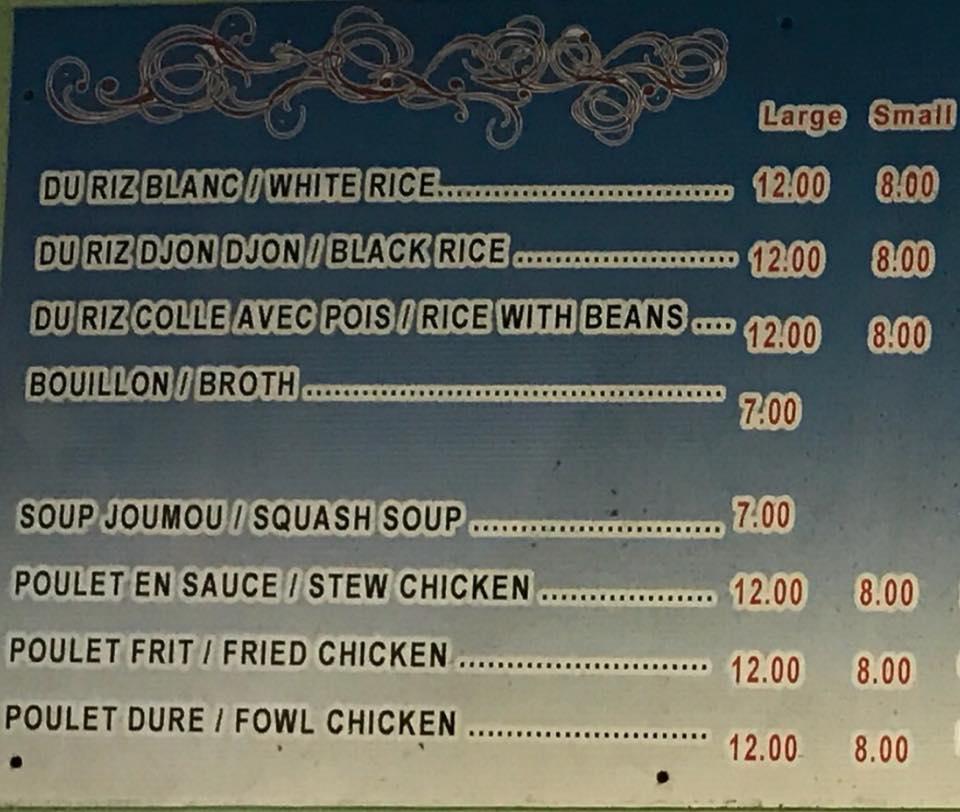 Menu at New Taste restaurant, Wyandanch