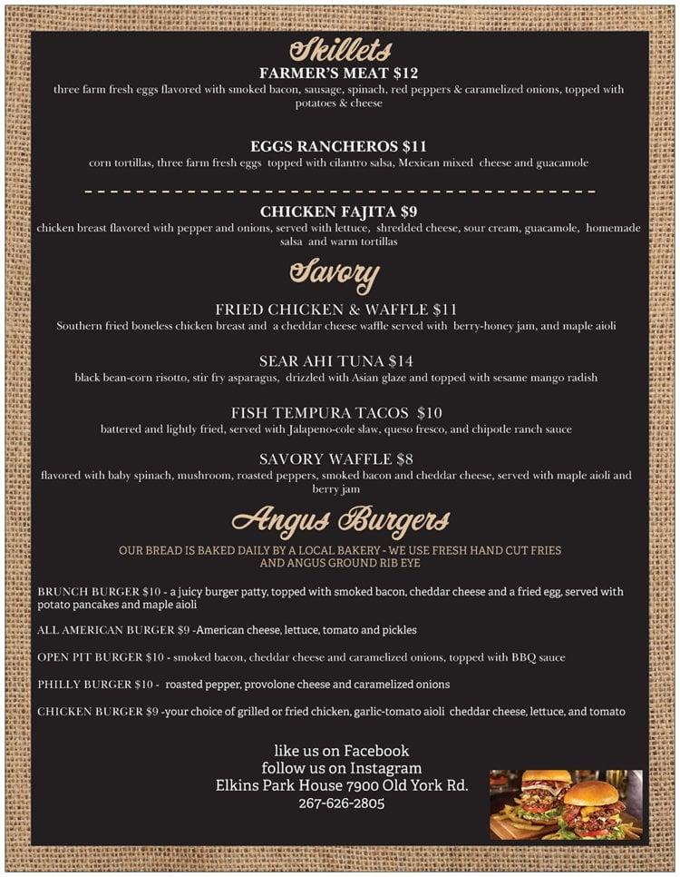 Menu at Chef Vargas restaurant, Philadelphia