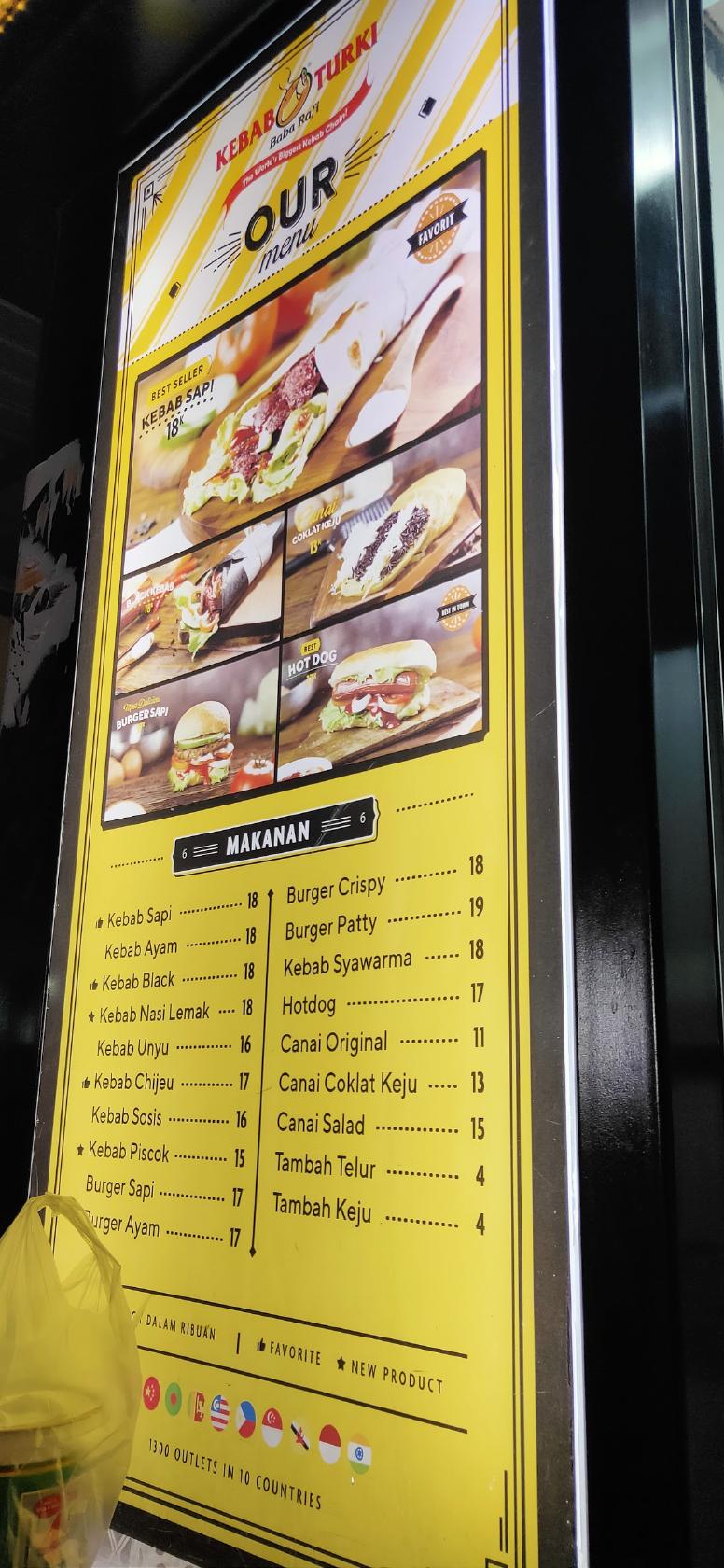 Menu at King Kebab restaurant, Gonilan, CQV9+9QG