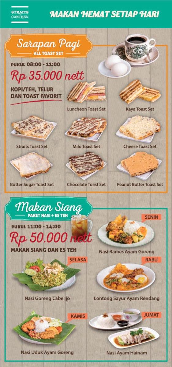 Menu at STRAITS CANTEEN restaurant, Jakarta, The Veranda #LG-02 @ Cibis ...