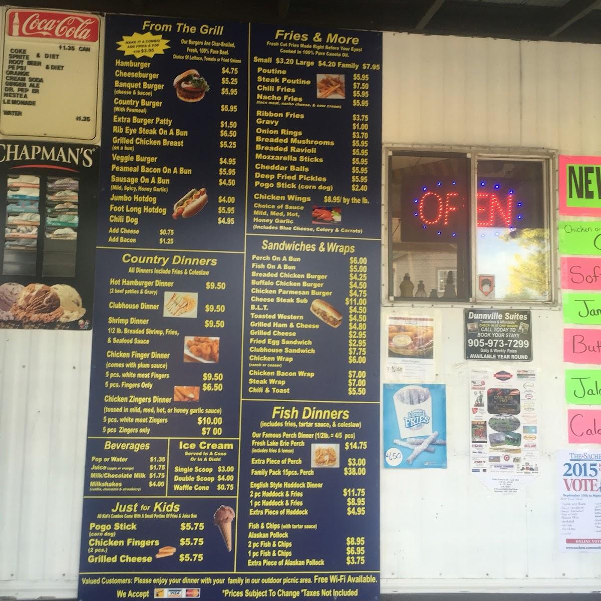 Menu at Country Chip Wagon restaurant, Canada, ON-3