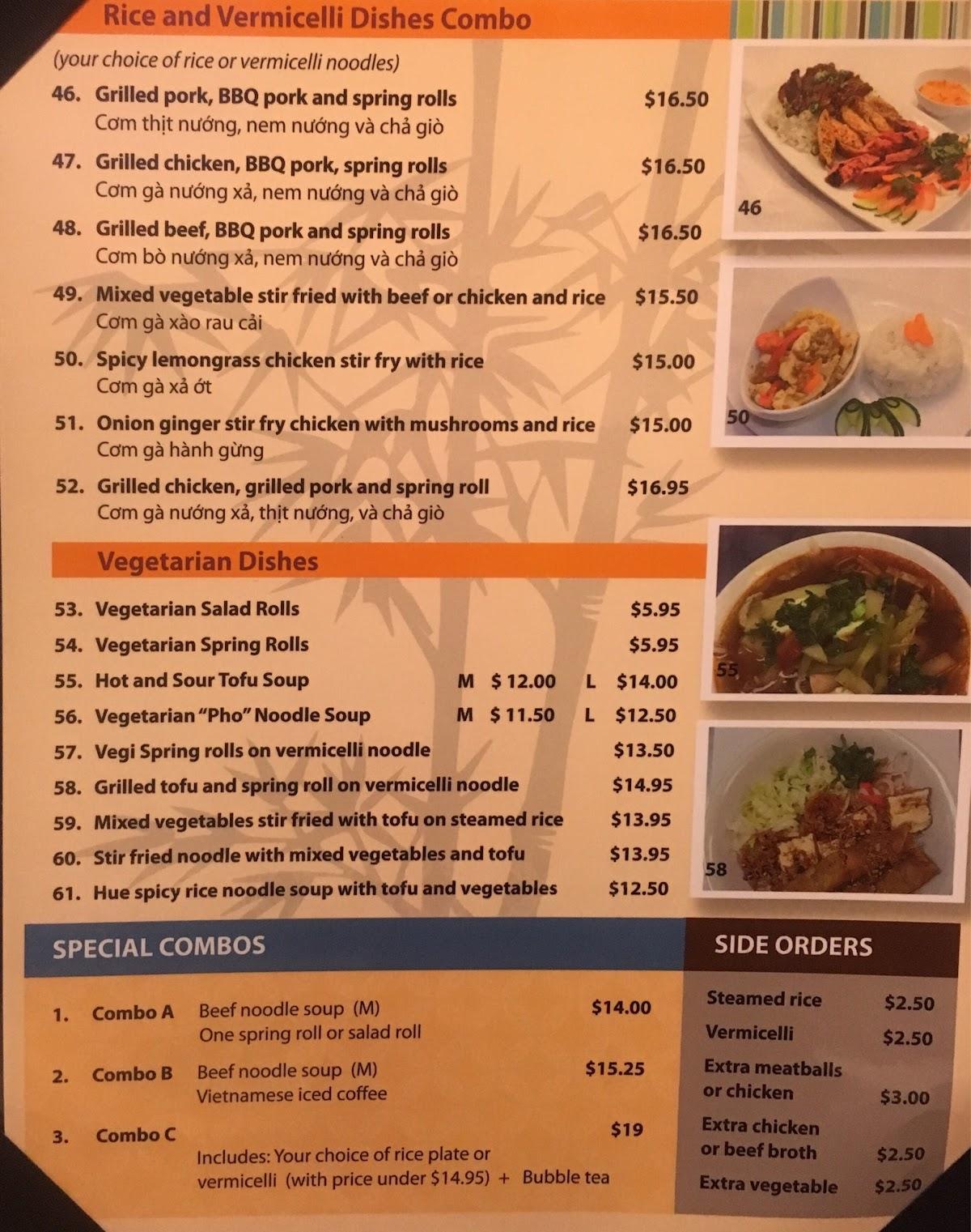 Menu at Tintin Restaurant Nanaimo, Nanaimo