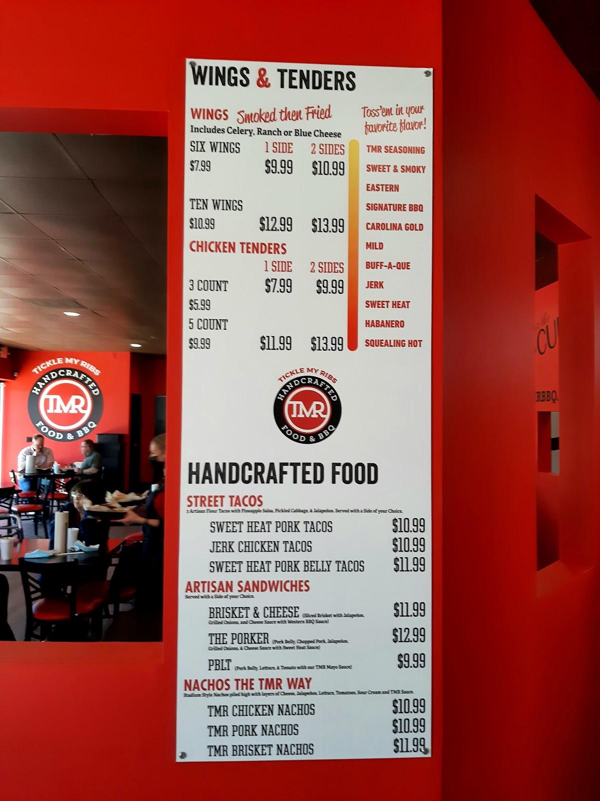 Menu at Tickle My Ribs BBQ (TMR), Indian Trail