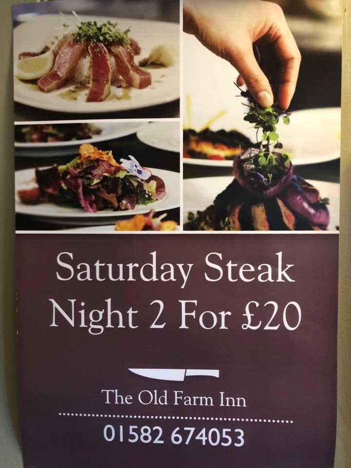 Menu at The Old Farm Inn pub & bar, Dunstable