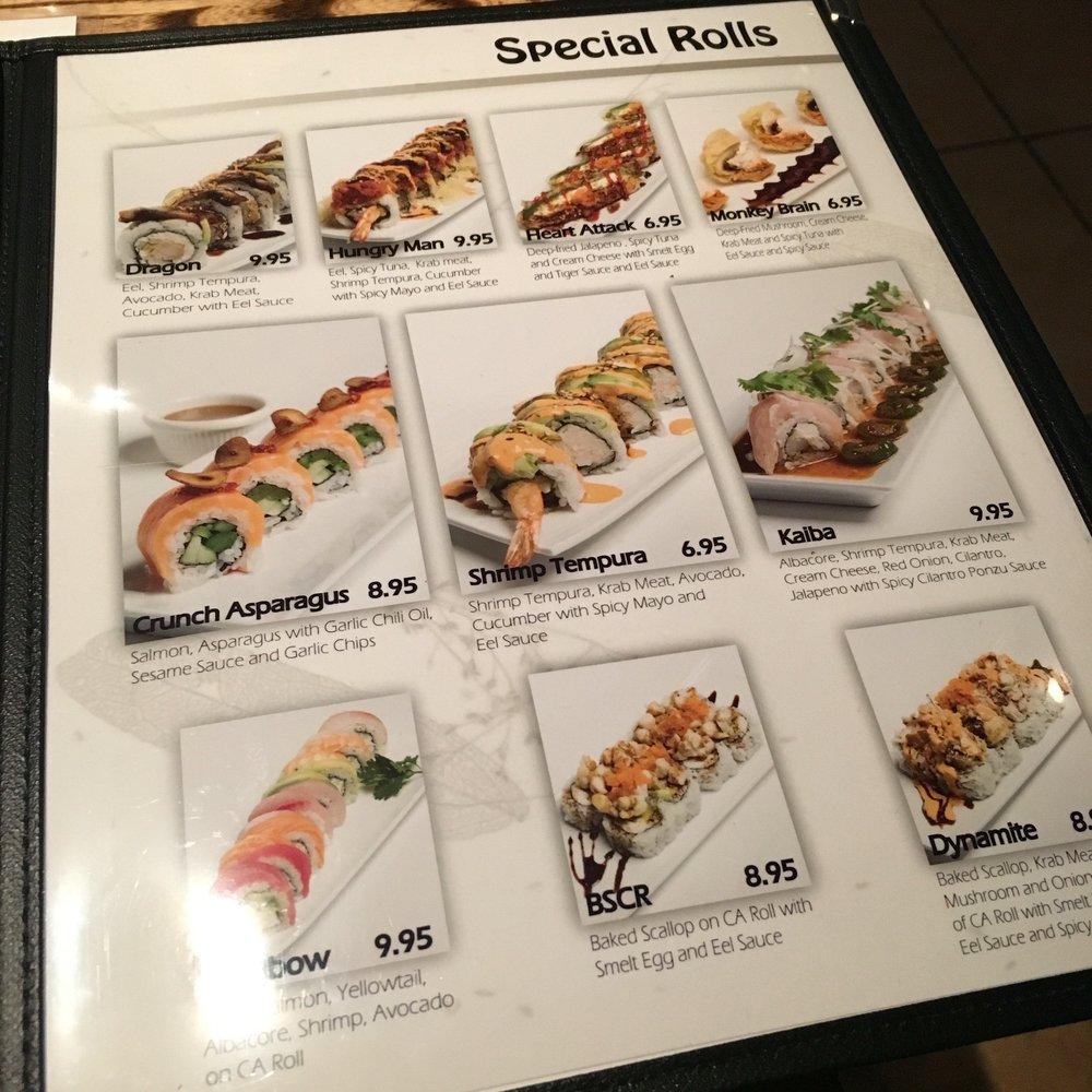 Menu at Kaiba Japanese Restaurant, Monterey Park