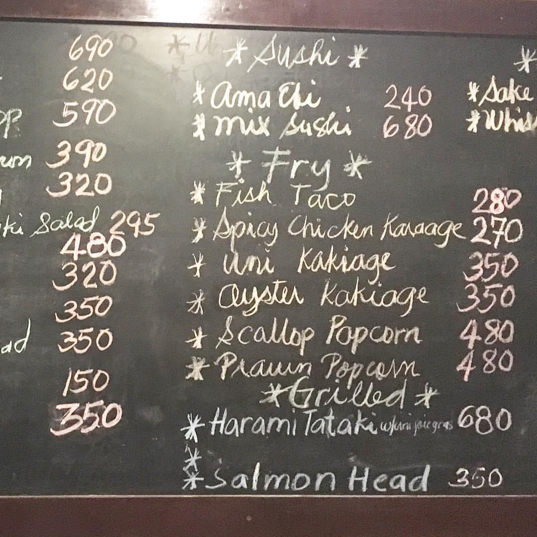Menu at Sensei restaurant, Parañaque, 181 Aguirre Ave