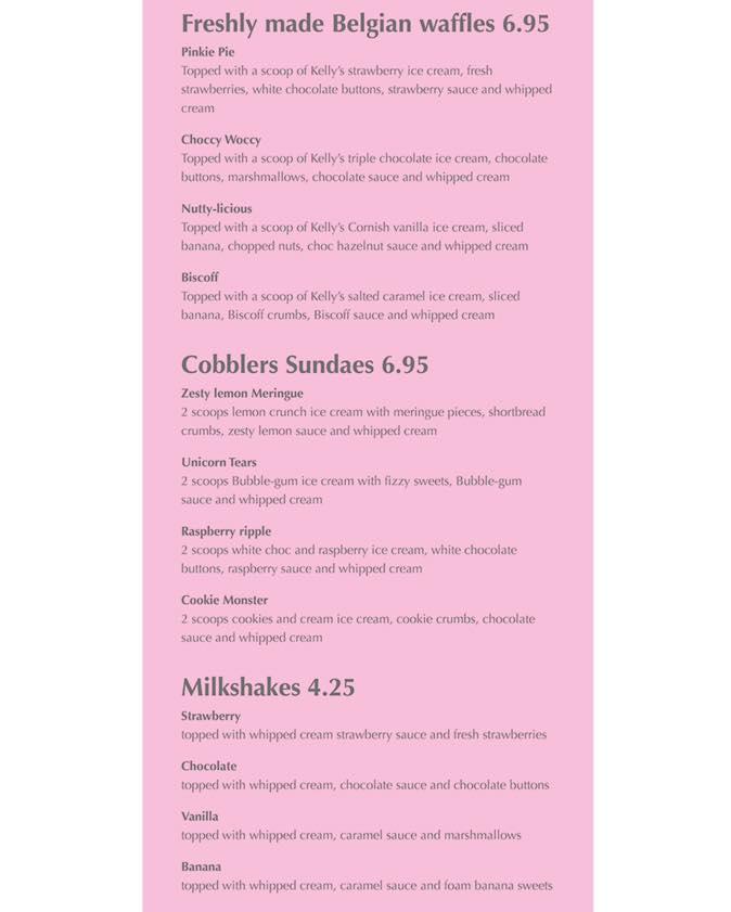 Menu at Cobbler's Cafe & Wine Bar, Hadleigh