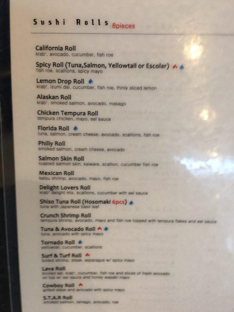 Menu at Domo Café restaurant, Fort Walton Beach, Hurlburt Rd