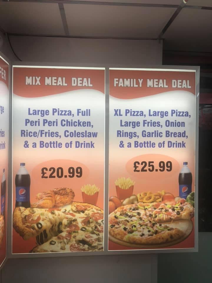 Menu at BIGG SAJ restaurant, Birmingham