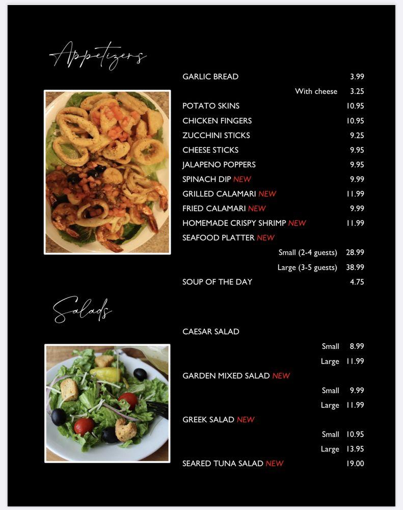 Menu at Cousins Steak House & BAR, Newmarket