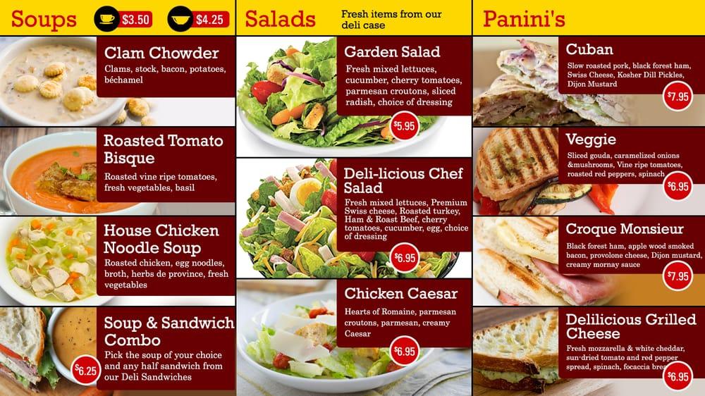 Menu at Deli-licious restaurant, Cedar Rapids
