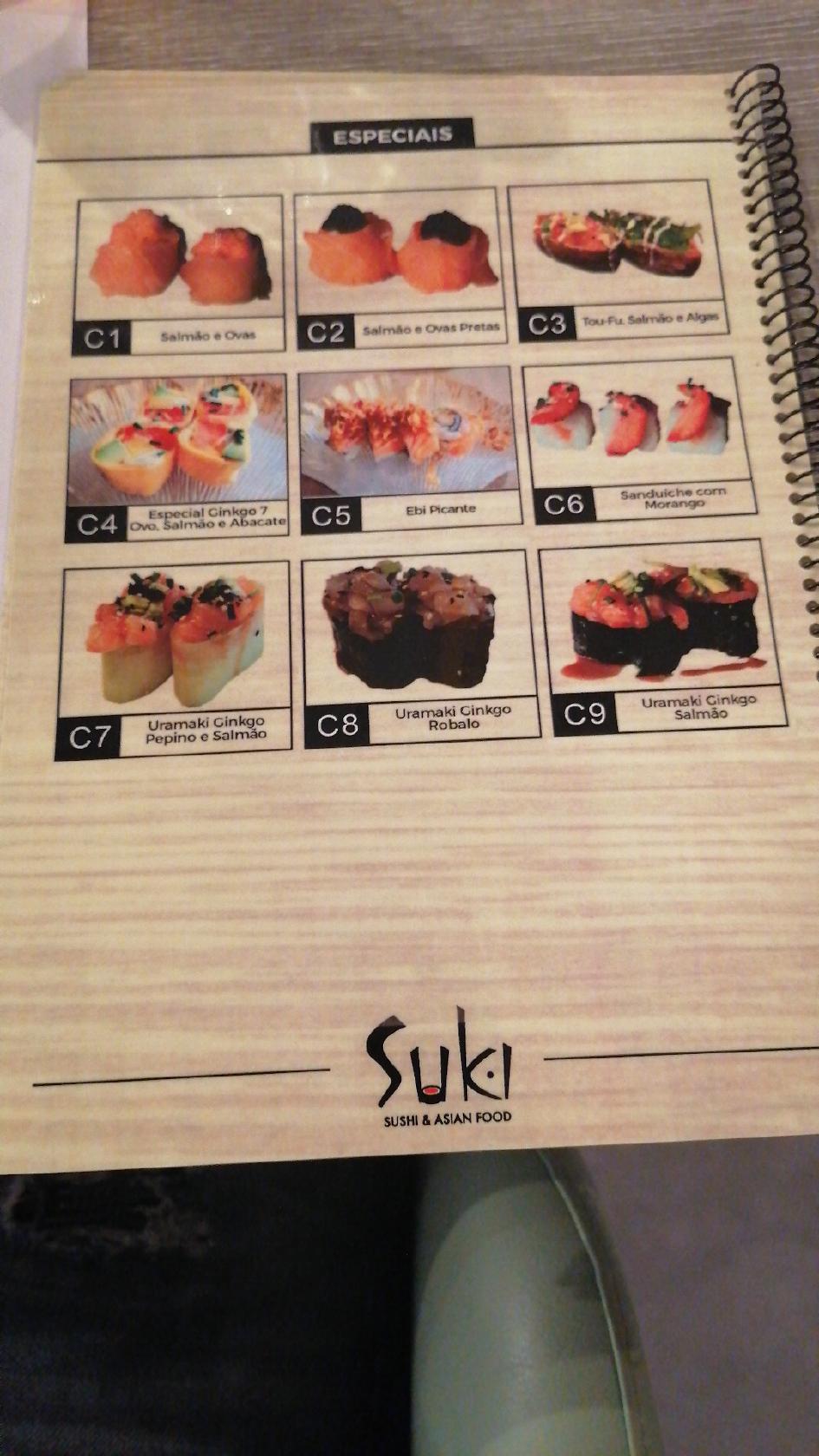 Menu em Restaurante Japonês SUKI, Abrantes