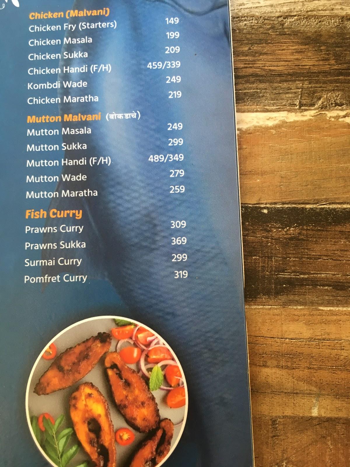 Menu at Malvan Samudraa - Seafood Restaurant (Wakad), Pimpri-Chinchwad ...