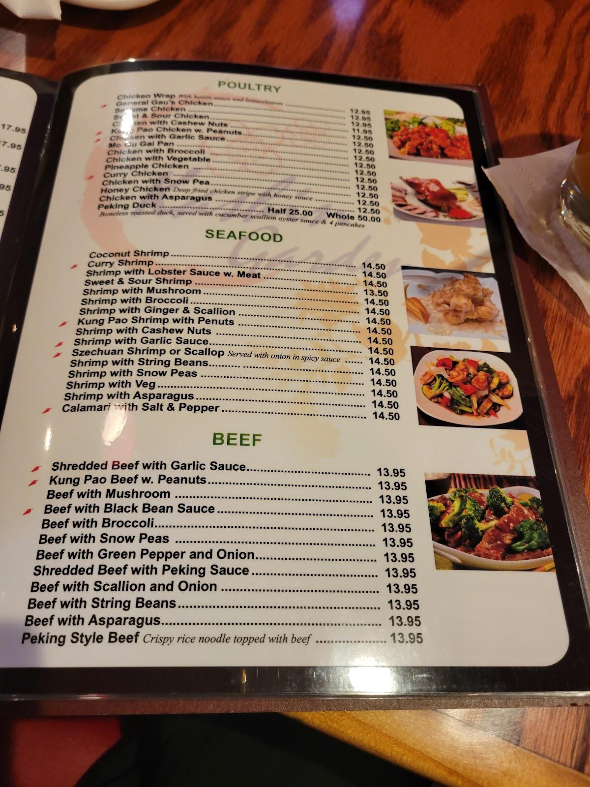 Menu at Kashin Garden restaurant, Dracut, 10 Dinley St