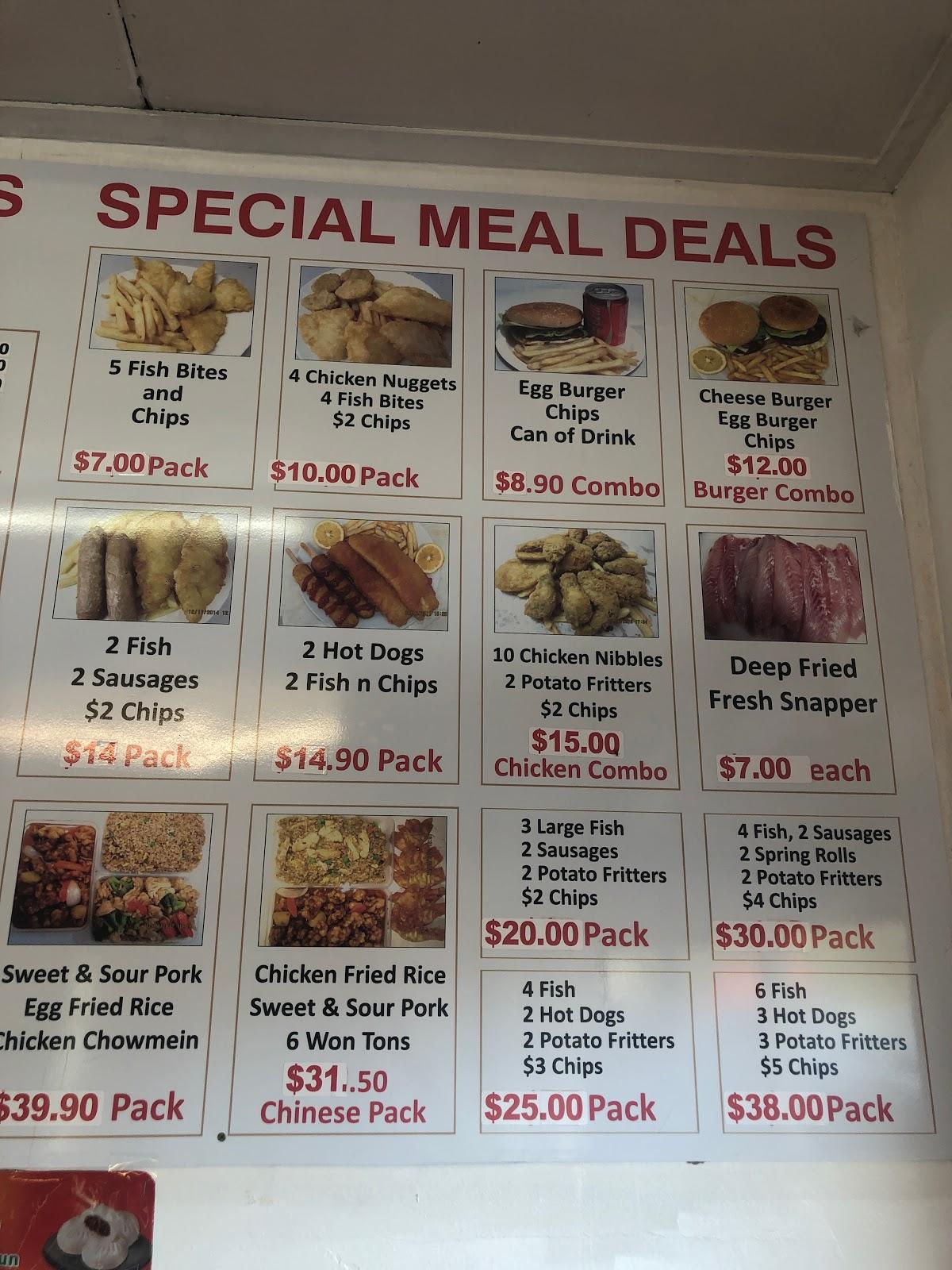 Menu at Whau Valley Fish & Chips and Chinese Takeaway Shop restaurant ...